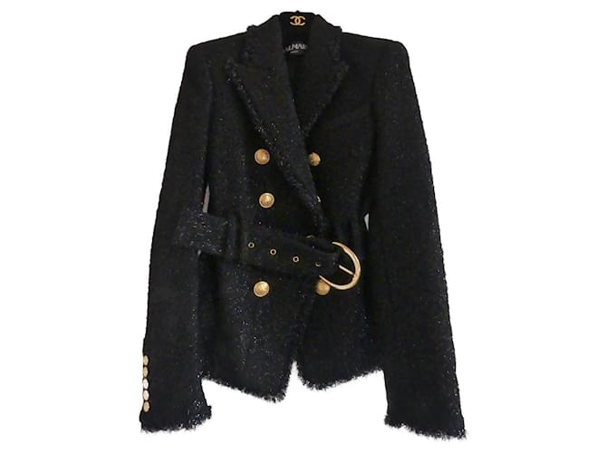 Balmain Jackets Black Wool ref.998570 - Joli Closet