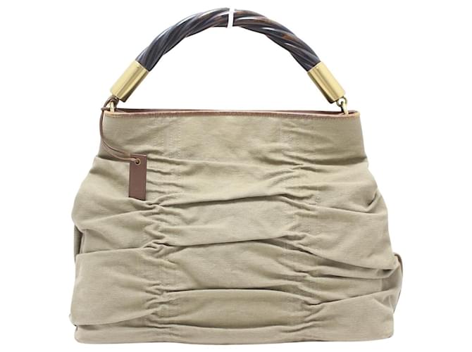Gucci Bamboo Khaki Cloth ref.1010496 - Joli Closet