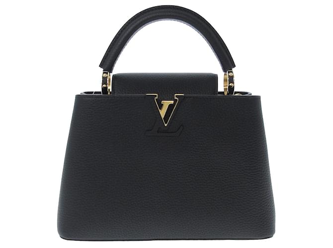 Louis Vuitton Capucines Black Leather ref.1011990 - Joli Closet