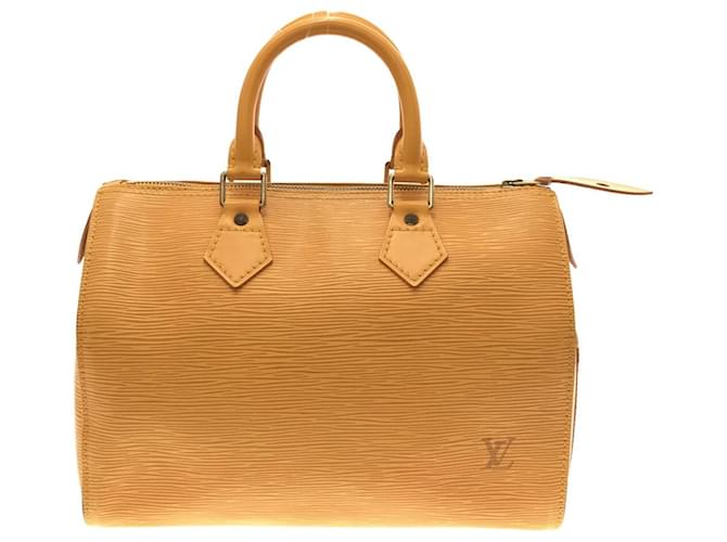 Louis Vuitton Speedy 25 Yellow Leather ref.1013041 - Joli Closet