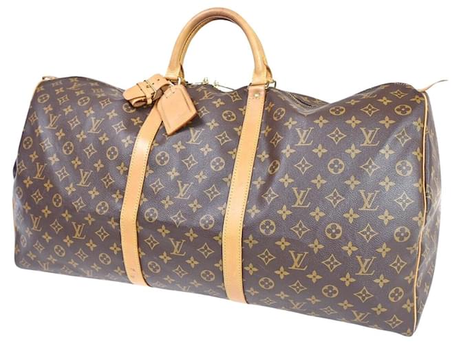 Louis Vuitton Keepall 60 Toile Marron ref.1020164 - Joli Closet