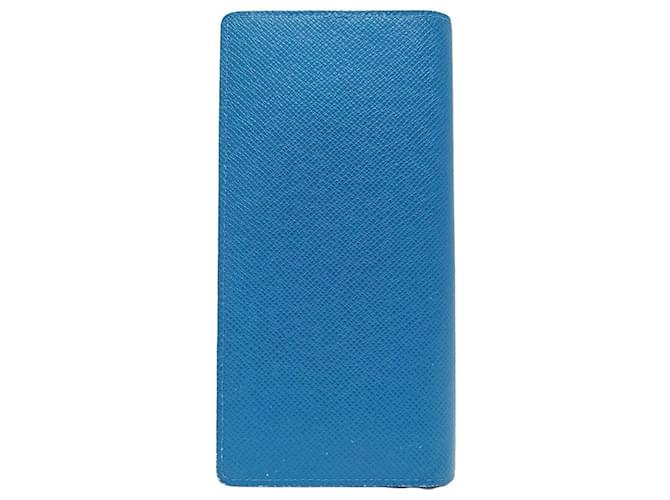 Louis Vuitton Portefeuille Brazza Blue Leather ref.1021838 - Joli Closet