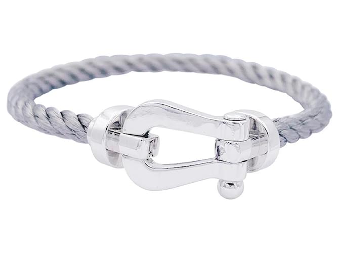 Fred Bracelet,"Strength 10", platinum and steel. ref.1022690 - Joli Closet