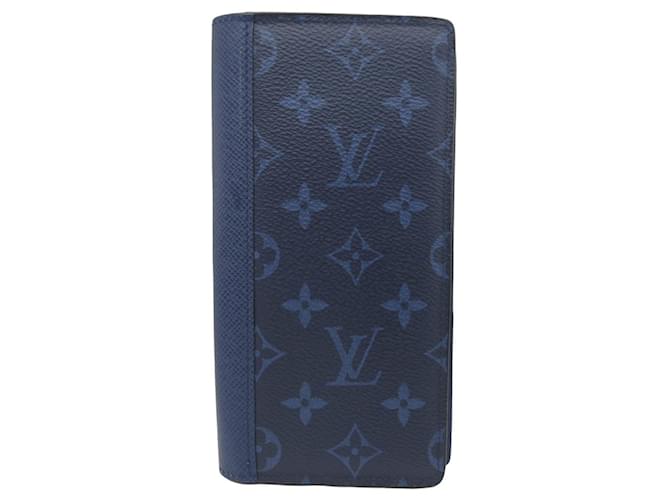 Louis Vuitton Portefeuille Brazza Blue Leather ref.1024752 - Joli Closet