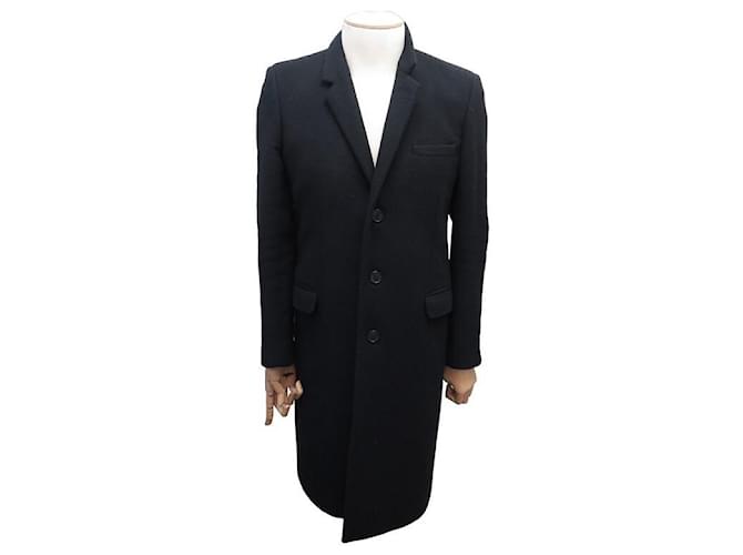 NEUER LANGER MANTEL VON SAINT LAURENT 324700 48 M KASCHMIR-HEDI-SLIMAN ...