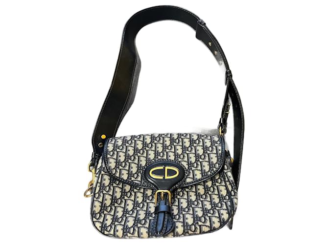 Christian Dior Dior Addict bag Navy blue Cotton ref.1029428 - Joli Closet