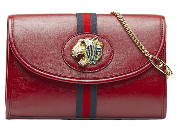 Gucci Rajah Red Leather ref.1031395 - Joli Closet