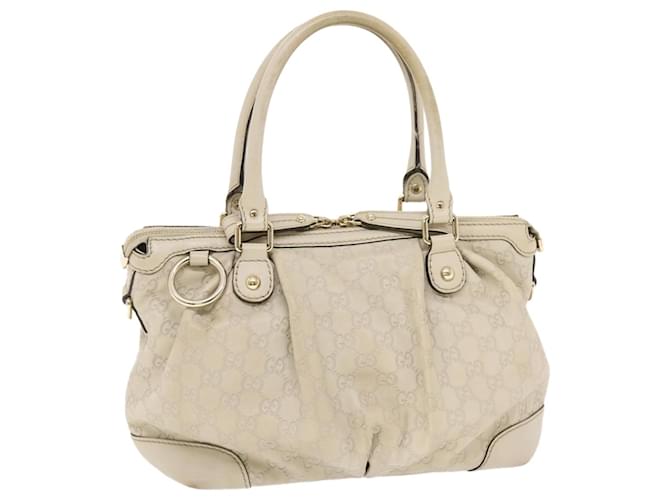 GUCCI GG Canvas Sukey Hand Bag Cream 247902 auth 50168 ref.1031549 ...