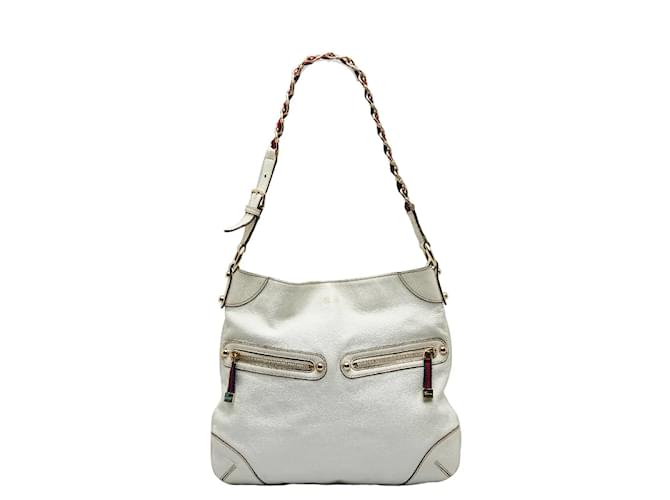 Gucci Leather Capri Ranch Kid Hobo Bag 154392 White Pony-style calfskin ...