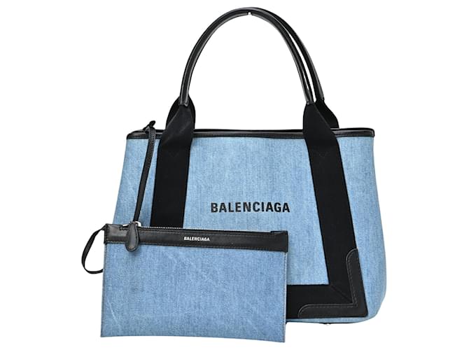 Balenciaga Navy Cabas Blue Denim ref.1033979 - Joli Closet