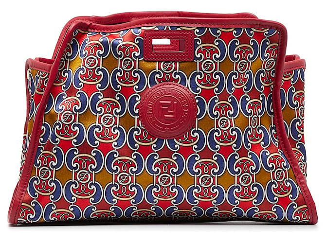 Fendi Multi Royale Print Stamp Patch Runaway Handbag Multiple colors ...