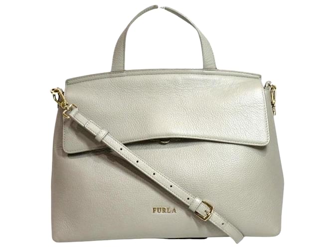 Furla Beige Leather ref.1043516 - Joli Closet
