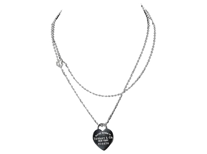 Tiffany & Co Return to Heart Tag Silvery Silver ref.1048553 - Joli Closet