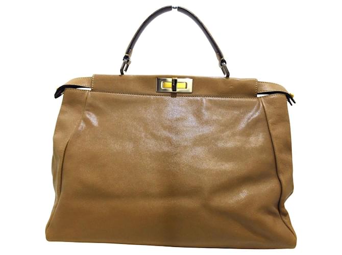 Fendi Peekaboo Brown Leather ref.1050658 - Joli Closet