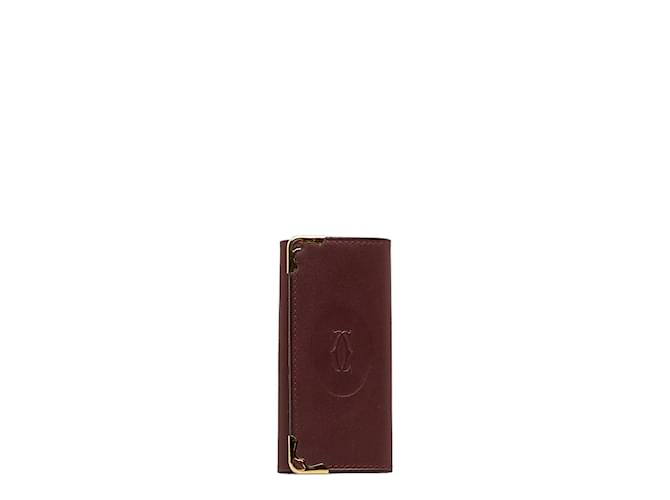 Must De Cartier Leather Key Case Red Pony-style calfskin ref.1052608 ...