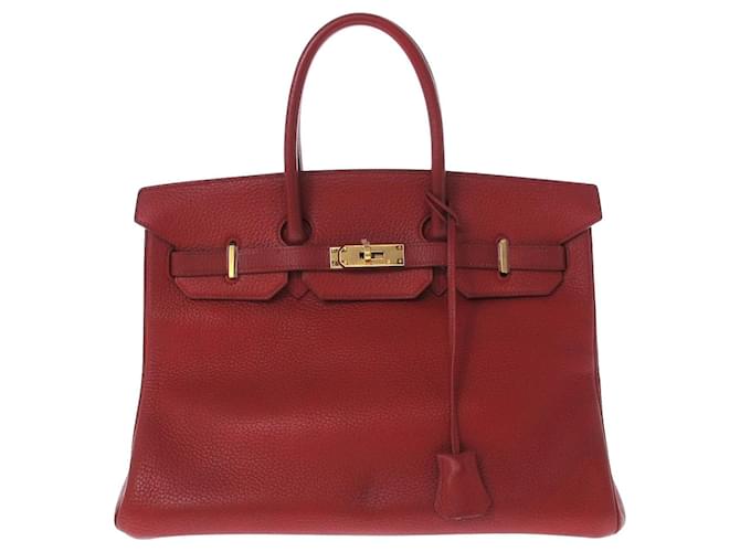 Hermès HERMES BIRKIN 35 Red Leather ref.1052943 - Joli Closet