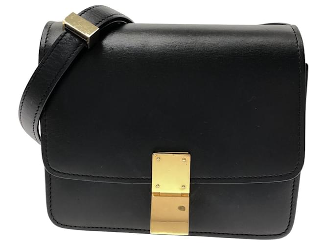 Classic Box Céline Celine Black Leather ref.1053526 - Joli Closet