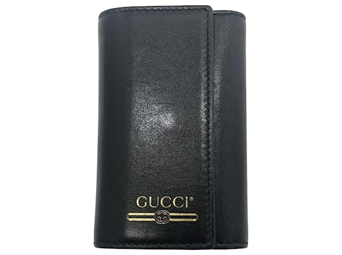 Gucci Key case Black Leather ref.1057755 - Joli Closet