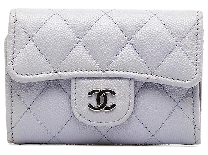 Chanel Gray Classic Flap Key Holder Grey Leather ref.1058411 - Joli Closet
