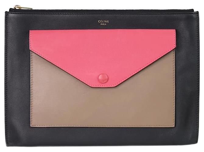 Céline Black envelope clutch Leather ref.1065642 - Joli Closet