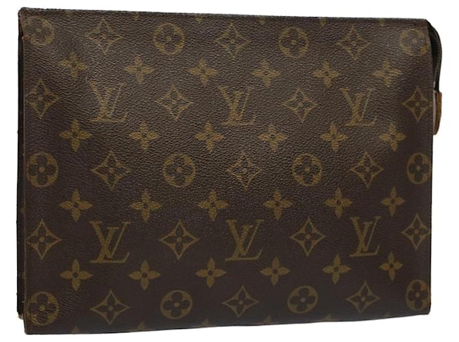 Toilette Poche Monogram Louis Vuitton 26 Pochette M47542 Auth LV 53045 ...