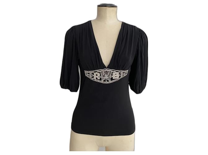 Vintage ROCCOBAROCCO Top Black Cotton ref.1070458 - Joli Closet