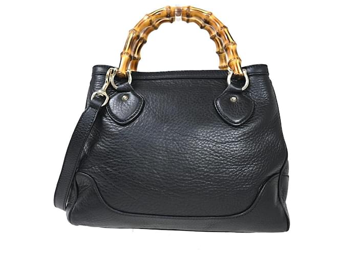 Gucci Bamboo Black Leather ref.1070677 - Joli Closet
