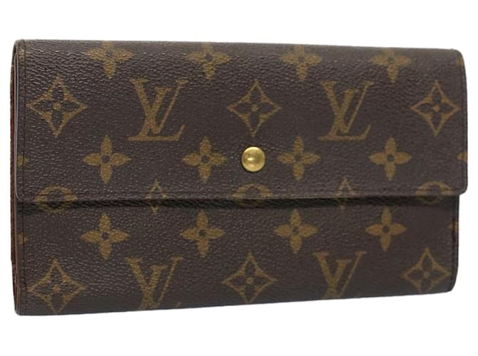 LOUIS VUITTON Monogram Portefeuille International Long Wallet M61217 ...