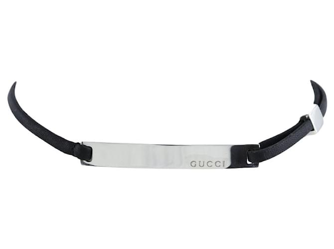Gucci Logo Plate Silvery Silver ref.1071763 - Joli Closet