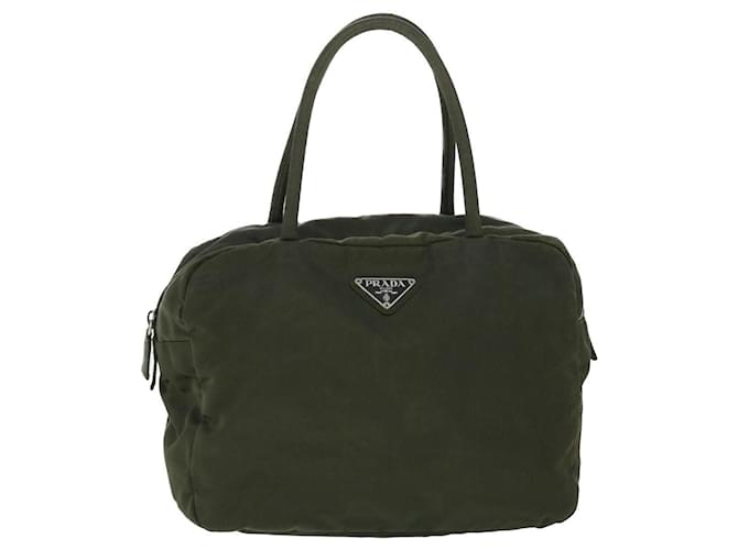 PRADA Hand Bag Nylon Khaki Auth 50792 Green ref.1075140 - Joli Closet