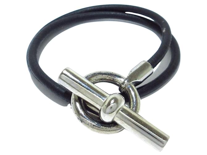 Hermès Glenan Black Leather ref.1075606 - Joli Closet