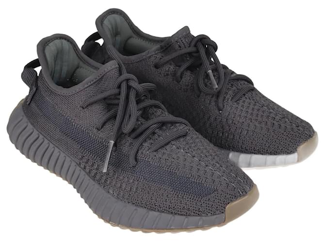 Adidas Grey Knit Fabric Boost 350 V2 Cinder Sneakers Cloth ref.1077589 ...