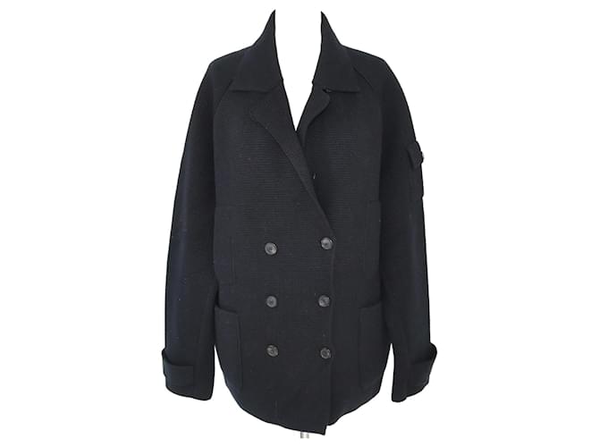 Dior Black Double Breasted Blazer Wool ref.1078356 - Joli Closet