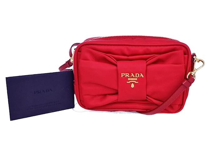 Prada Ribbon Red Synthetic ref.1083625 - Joli Closet