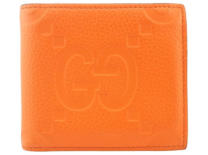 Gucci GG Jumbo Orange Leather ref.1084107 - Joli Closet