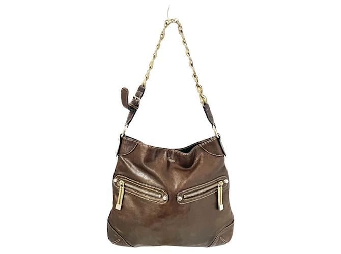 Gucci Capri Ranch Brown Leather ref.1085231 - Joli Closet