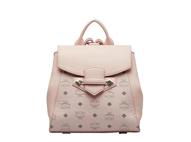 MCM Visetos Essential Original Small Backpack MWKAASE01 QH001 Pink ...