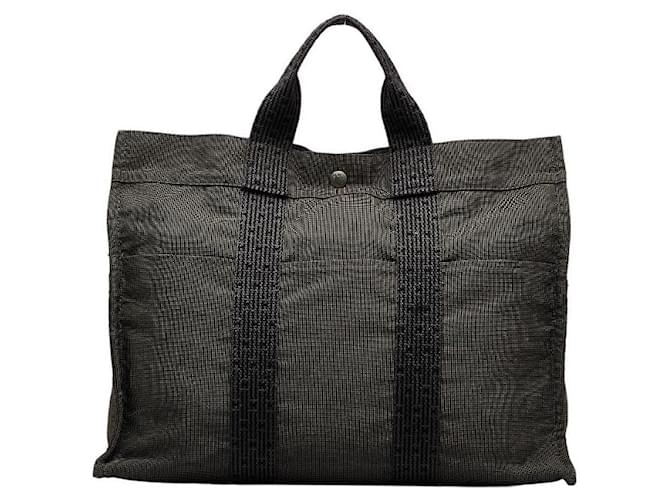 Hermès Toile Herline MM Grey Cloth ref.1095209 - Joli Closet