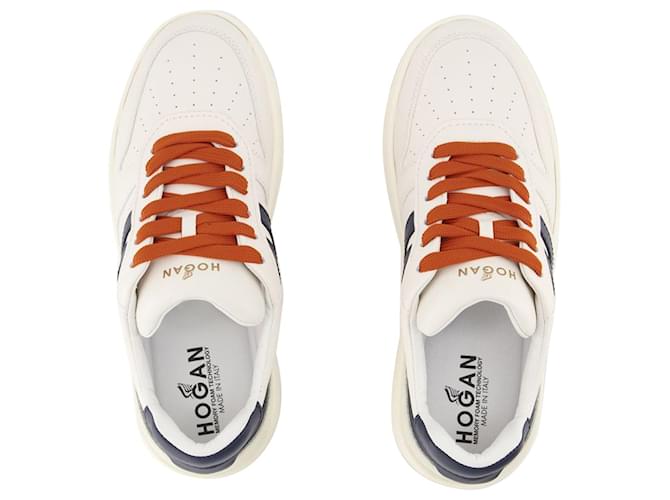 H630 Allacciato Sneakers - Hogan - Multi - Canva Beige Leather ref ...