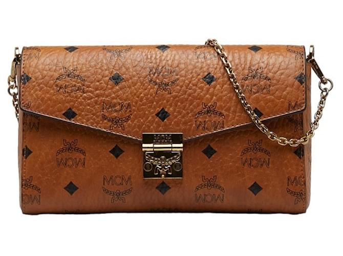 MCM Visetos Brown Leather ref.1099563 - Joli Closet