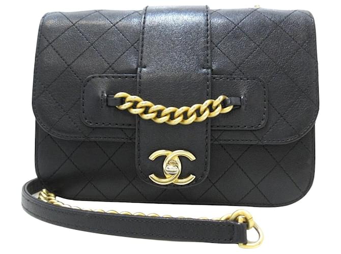 Chanel Matrasse Black Leather ref.1100345 - Joli Closet