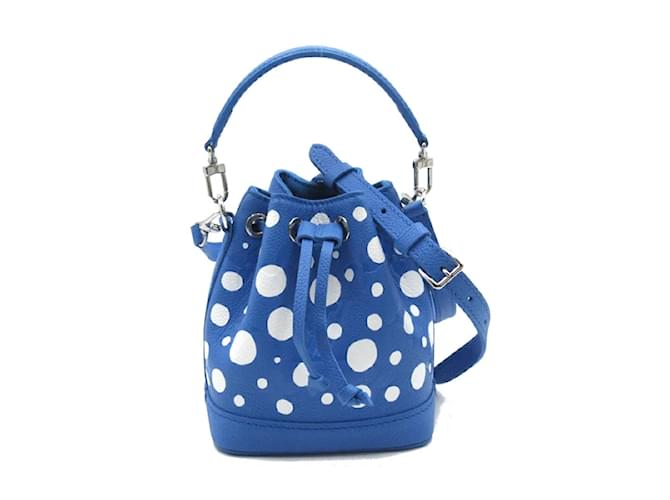 Noe Louis Vuitton LV x YK Nano Noé M81985 Cuir Veau façon poulain Bleu ...