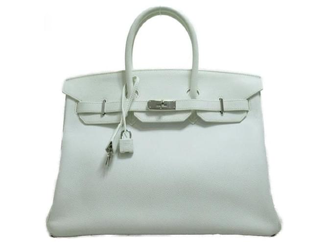 Hermès Epsom Birkin 35 White Leather Pony-style calfskin ref.JC1100493 ...