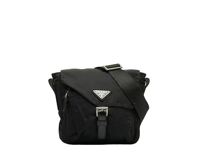 Prada Tessuto Crossbody Bag B7794 Black Cloth ref.1103649 - Joli Closet
