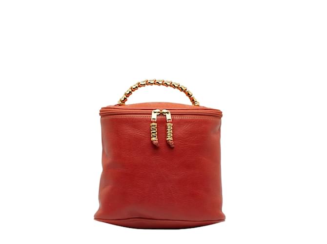 Loewe Velazquez Twist Vanity Bag Orange Leather Pony-style calfskin ref ...