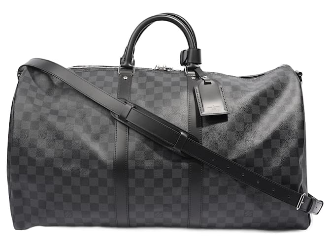 Louis Vuitton Keepall Bandouliere Damier Graphite Coated Canvas 55 ...