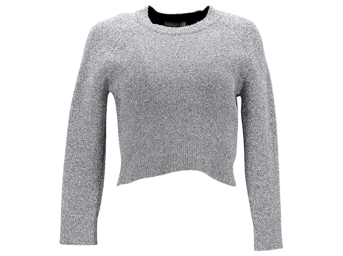 Balenciaga Sparkly Sweater in Silver Viscose Silvery Cellulose fibre ...