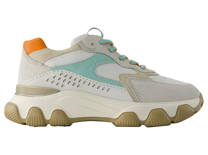 Hyperactive Sneakers - Hogan - Leather - Grey/brown White ref.1106071 ...