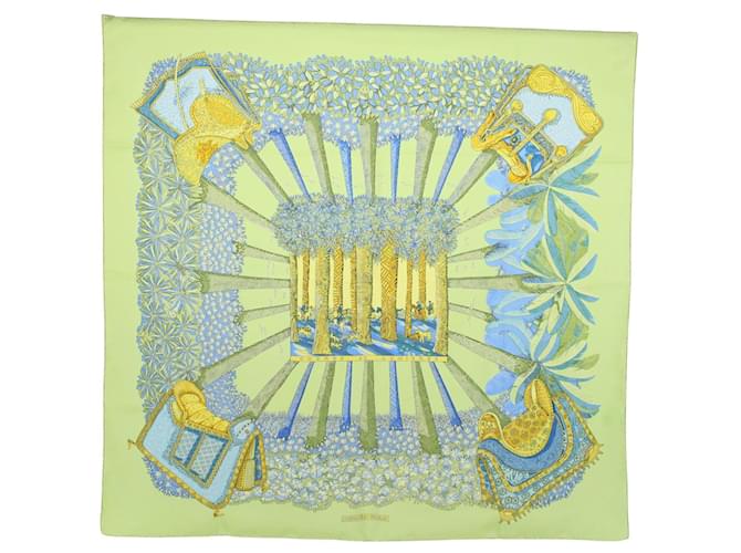 Hermès HERMES CARRE 90 Green Silk ref.1109981 - Joli Closet