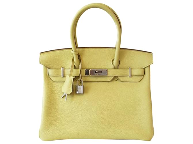 Hermès Hermes Yellow 2023 Togo Birkin 30 Leather Pony-style calfskin ...